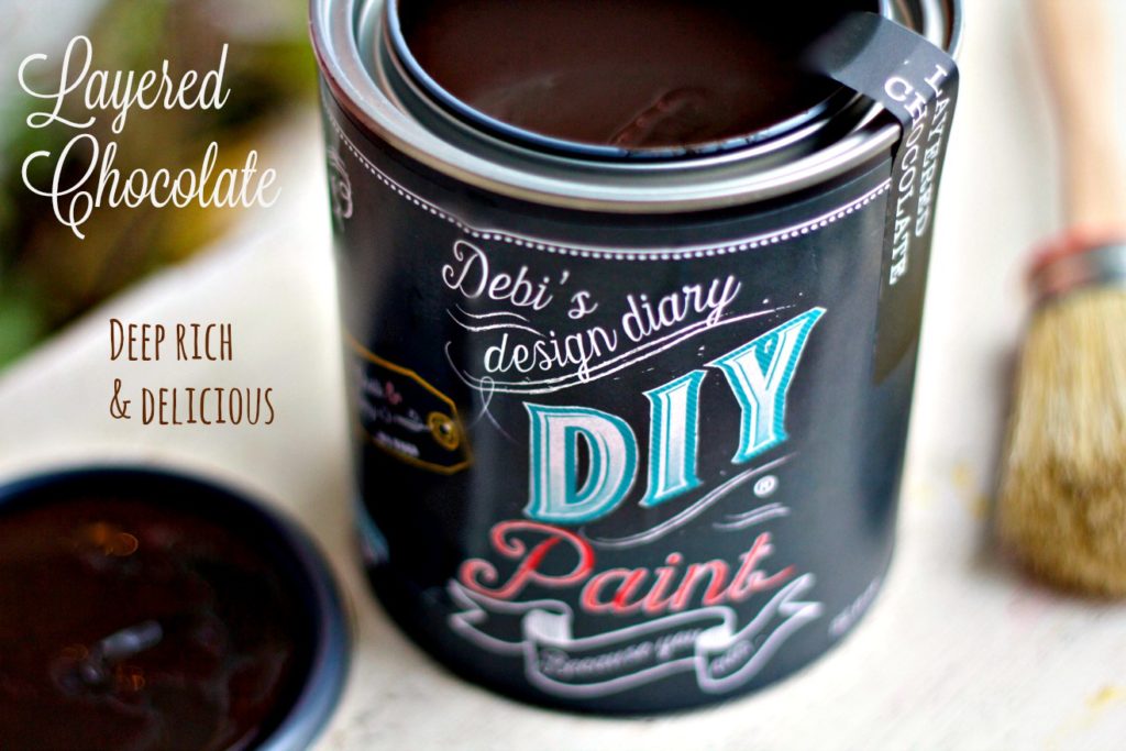 Layered Chocolate DIY Paint | Debis Design Diary