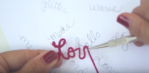 Personalized wire word jewelry | Debis Design Diary