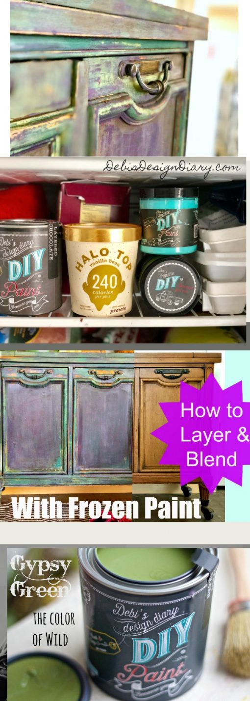 Frozen paint finish; How to layer and blend color | Debis Design Diary